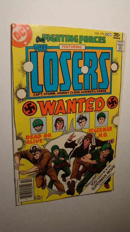OUR Fighting Forces 175 *Nice* JOE Kubert ART 1975 Losers Sarge Capt ...