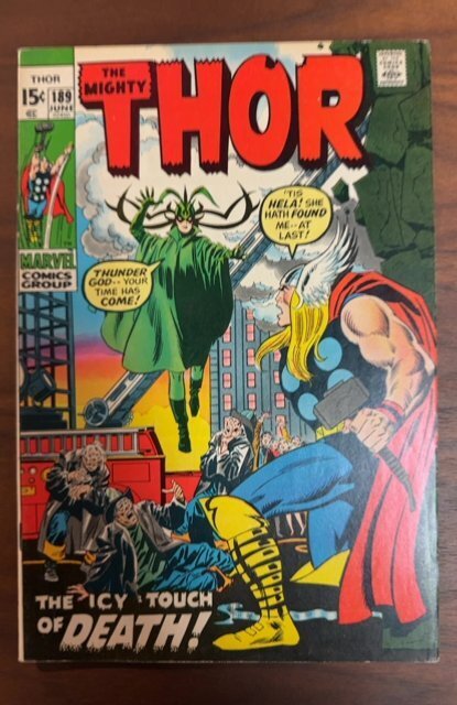 Thor #189 FN+ "The Icy Touch of Death!"(Marvel 1971) | Comic Books ...