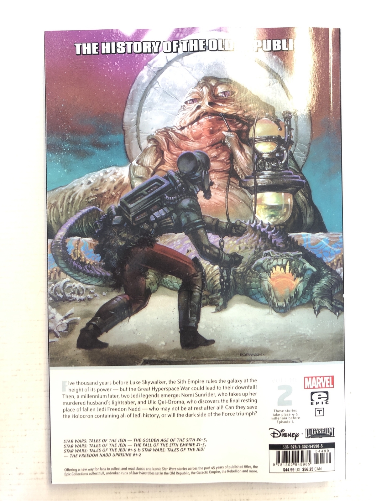 Star Wars Tales Of The Jedi Vol.2 (2022) By Kevin J Anderson TPB Marvel ...