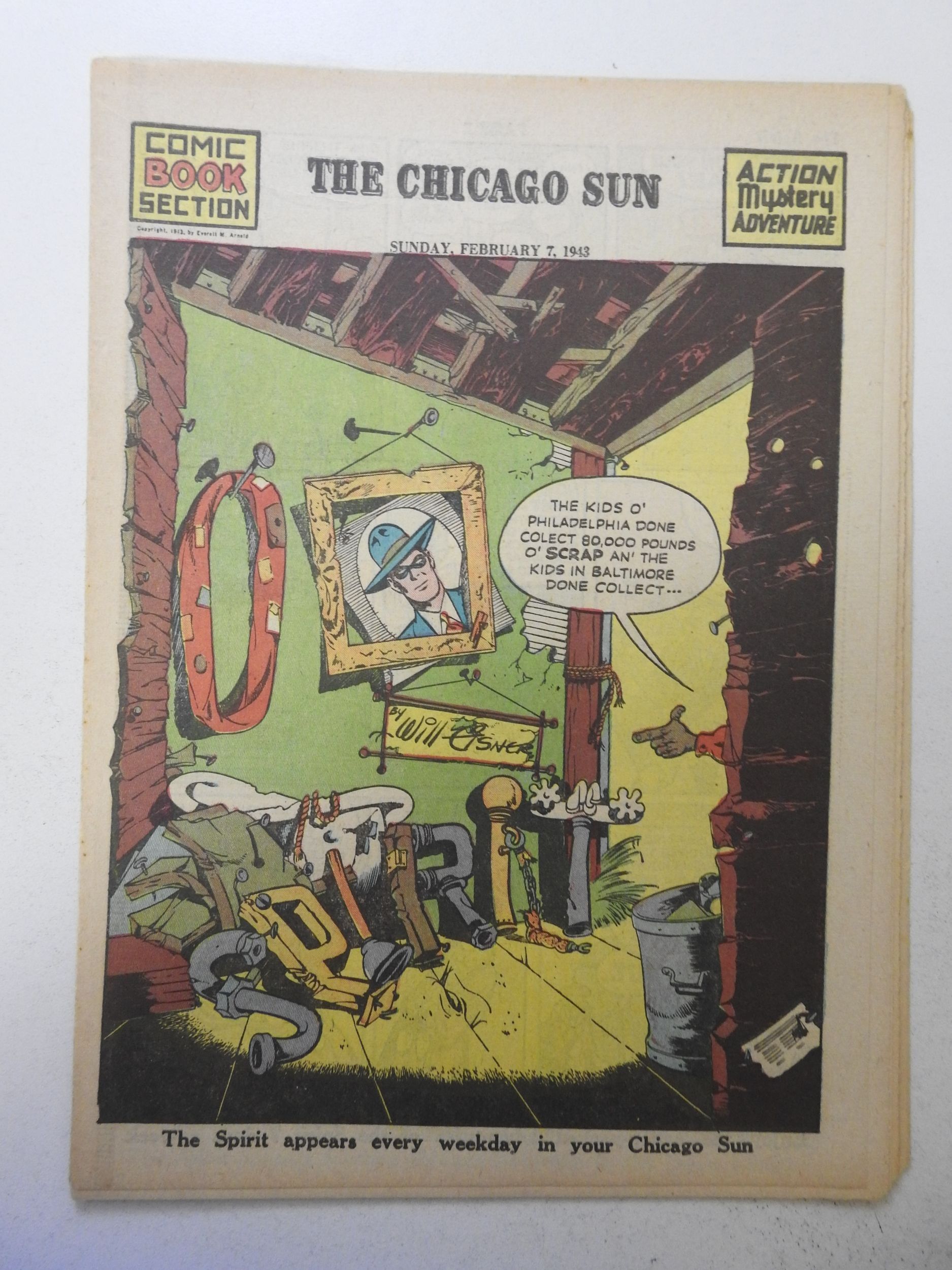 The Spirit #141 (1943) Newsprint Comic Insert Rare! | Comic Books ...