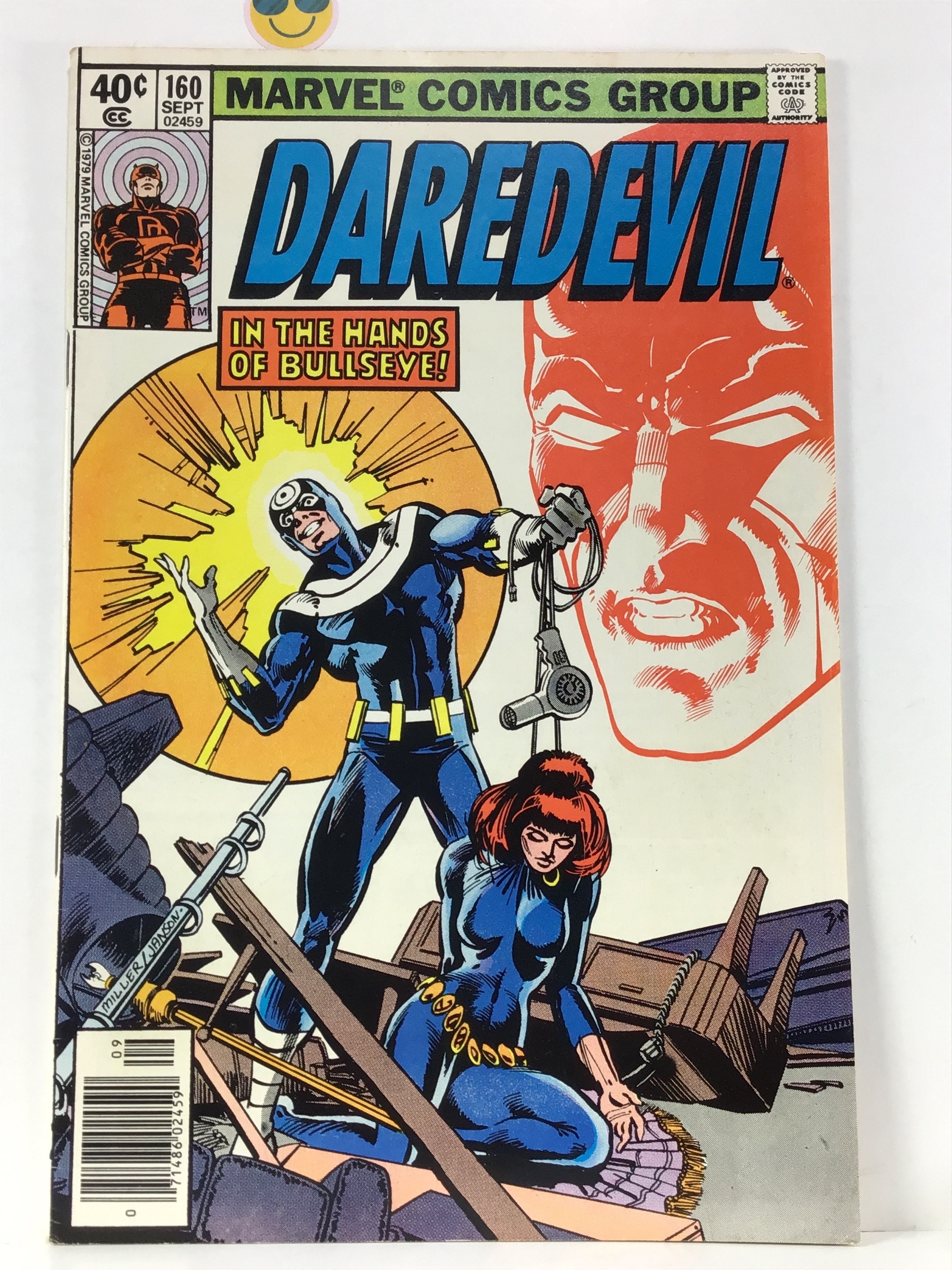 Daredevil #160 (1979)vfn-nm key Iconic Miller cover Bullseye black ...