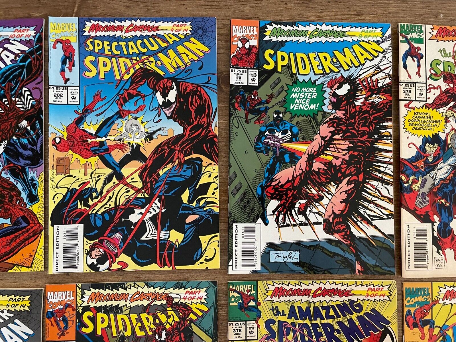 13 Spider-Man Maximum Carnage Marvel Comics Part # 1-11 + 13-14 Amazing ...