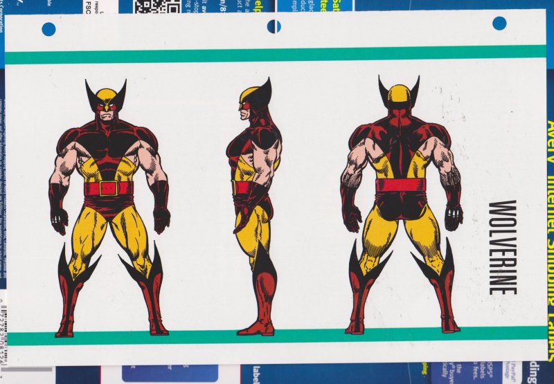 Official Handbook of the Marvel Universe Sheet- Wolverine | Comic ...