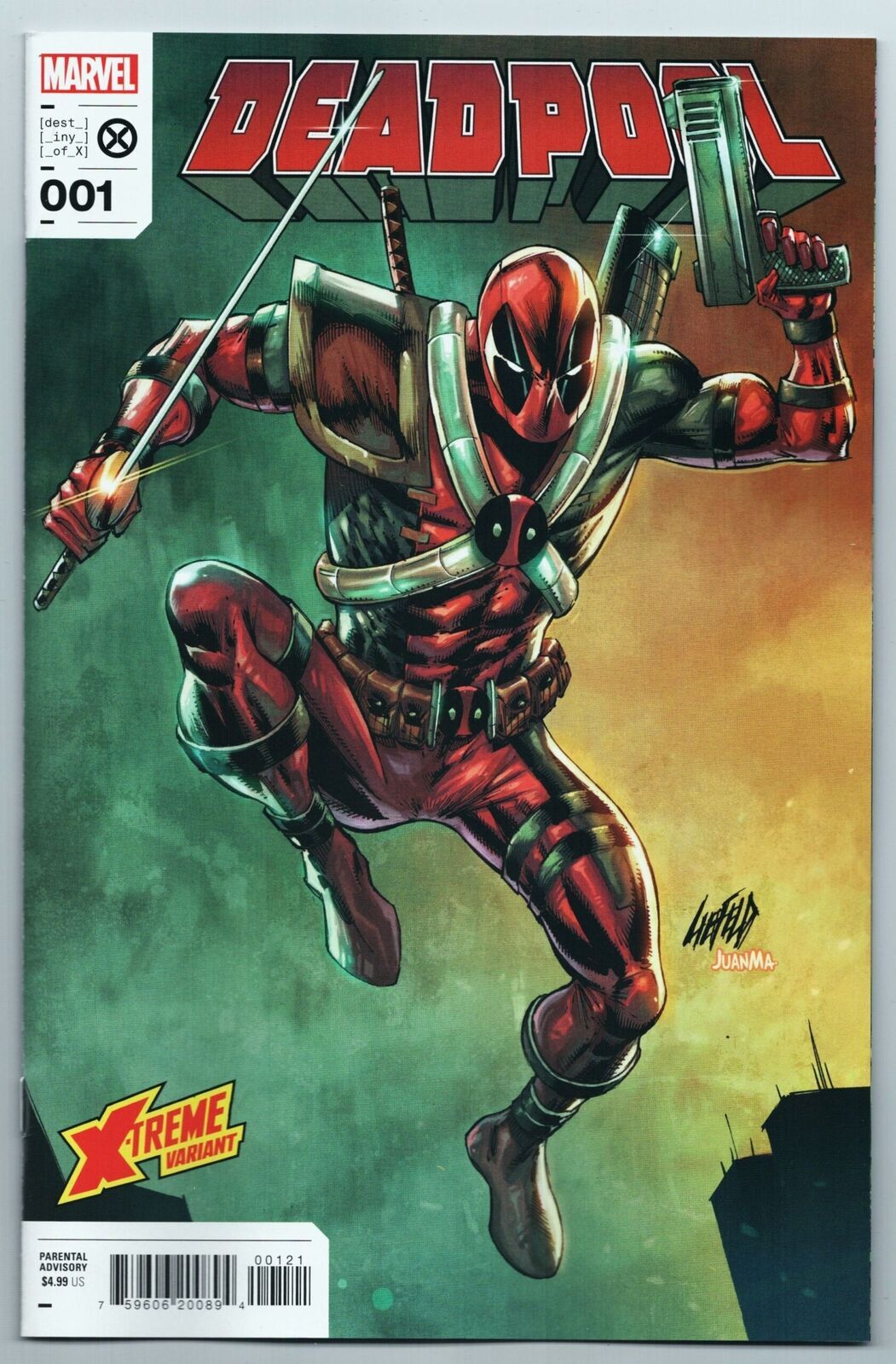 Deadpool #1 Rob Liefeld X-Treme Marvel Variant (Marvel, 2022) NM ...