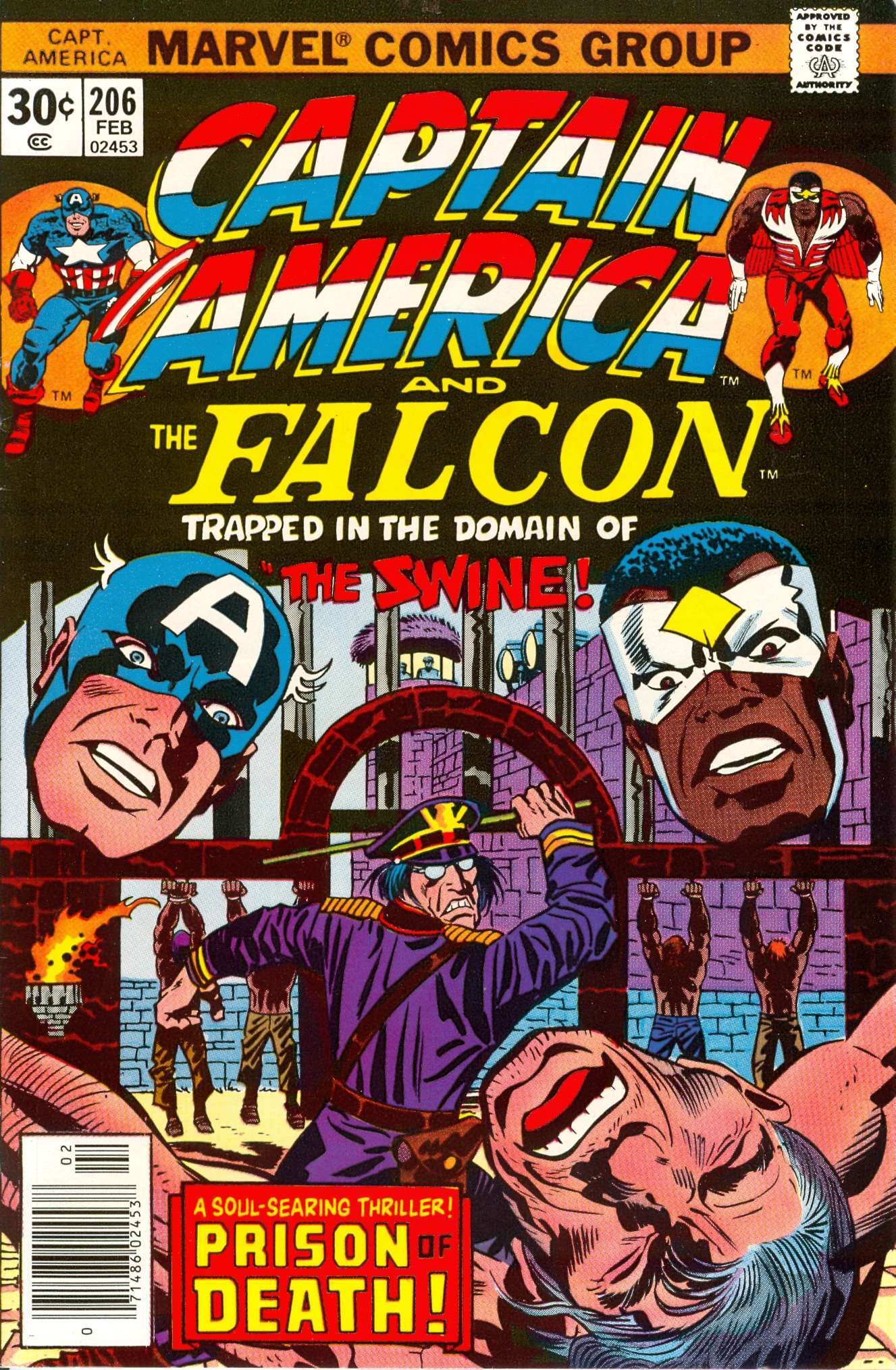 Captain America (1st Series) #206 FN ; Marvel | Jack Kirby - Falcon ...