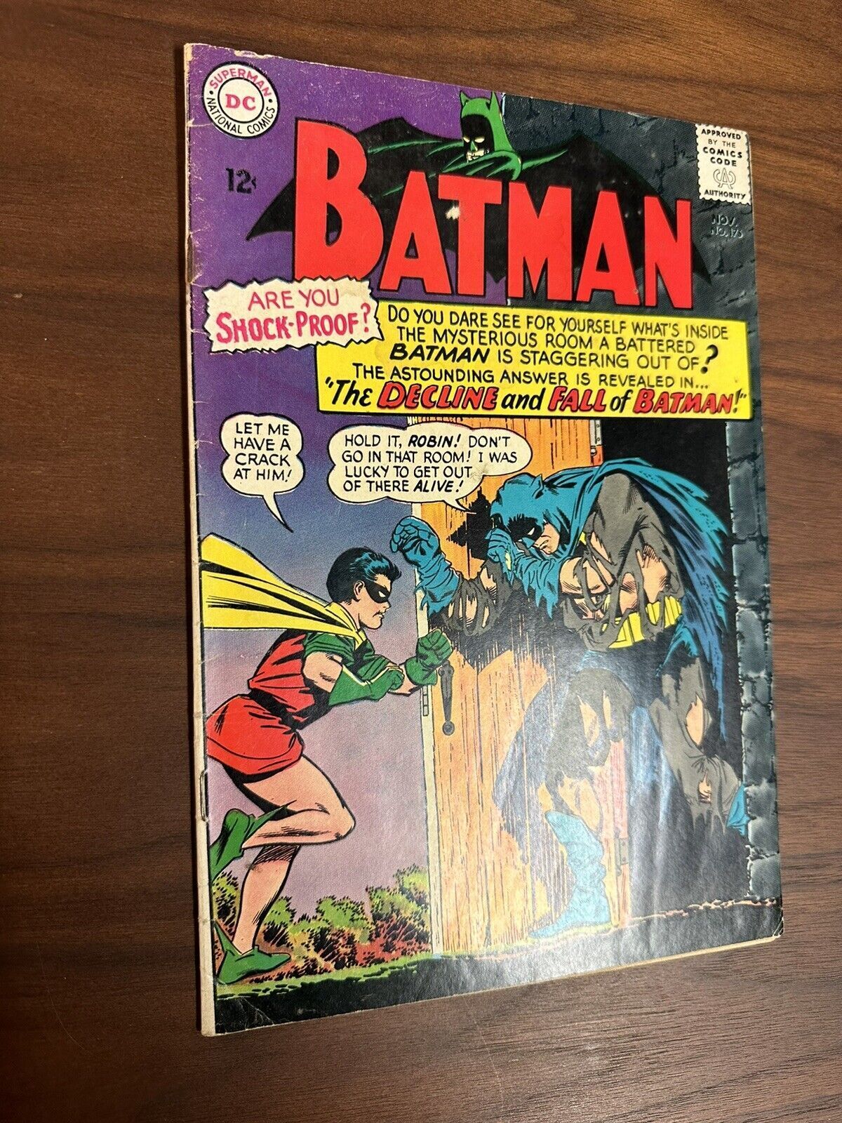 BATMAN #175 VG- "The Decline and Fall of Batman," (DC Comics 1965 ...