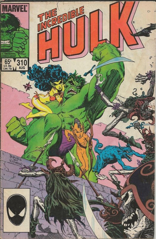 Incredible Hulk #310 ORIGINAL Vintage 1985 Marvel Comics | Comic Books ...