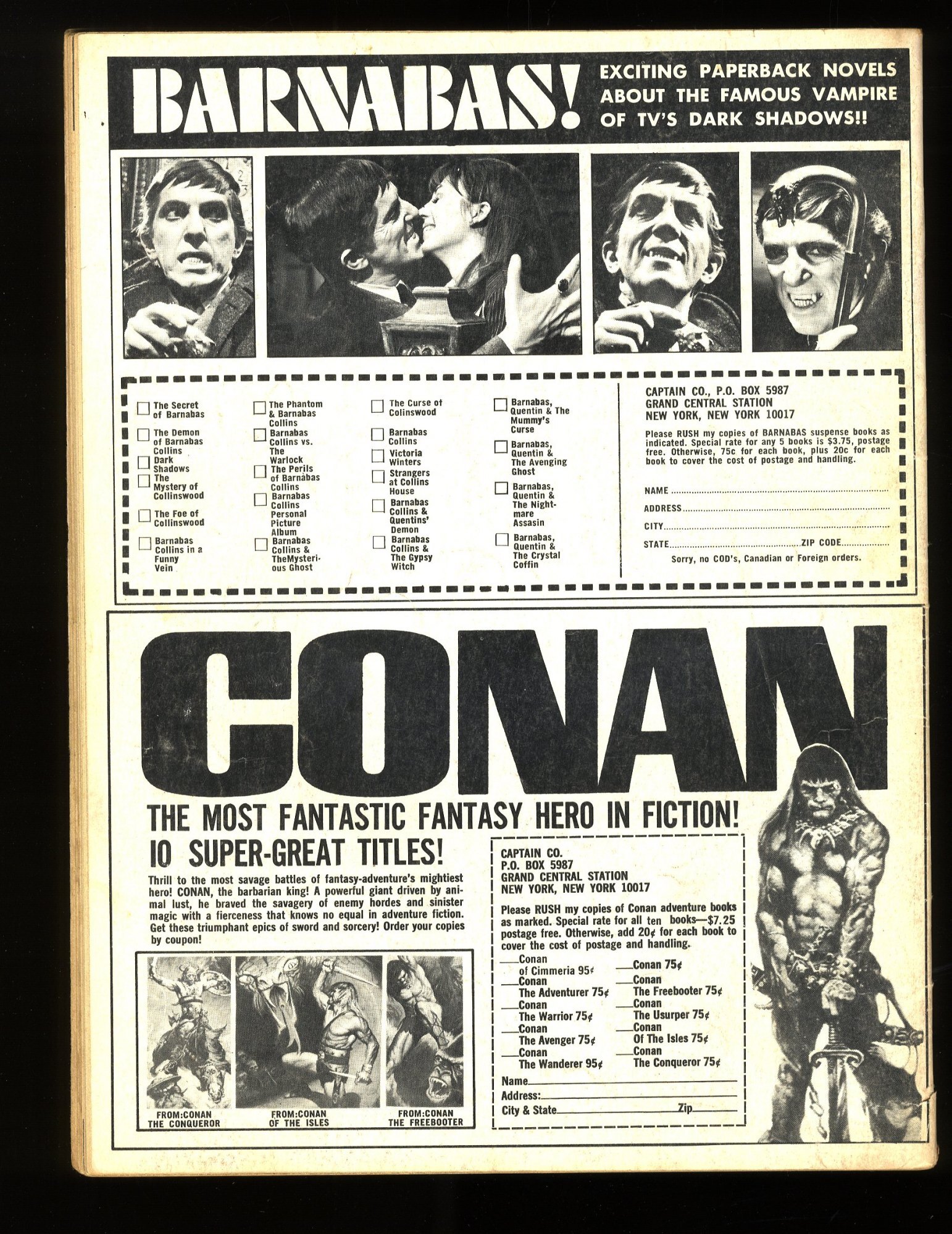 Vampirella #10 VG 4.0 Bill Hughes Cover Art! 1st Miss Vampire Contest ...