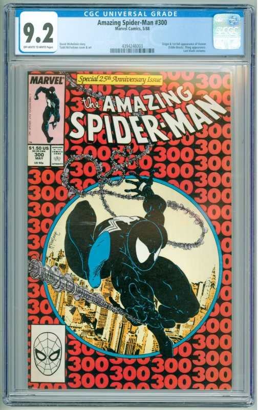 The Amazing Spider-Man #300 (1988) CGC 9.2! OWW Pages! 1st Full App of ...