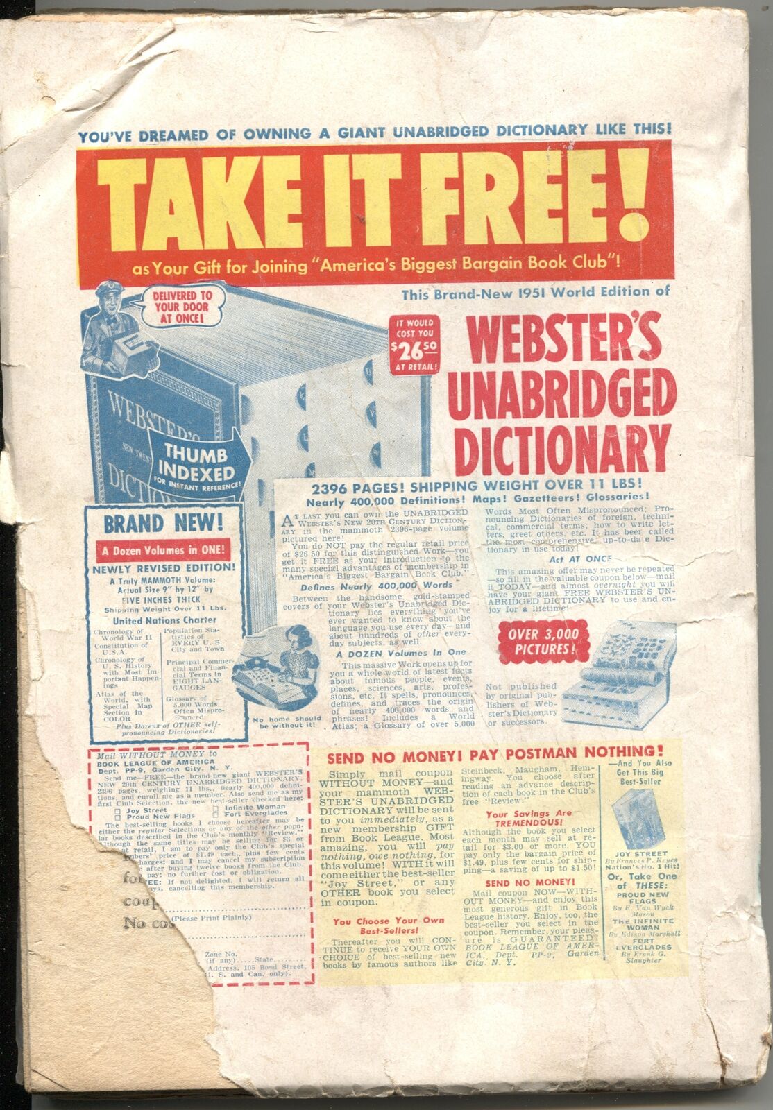 Short Stories Pulp=Sept 1951-Skull Horror Covrt=Pulp Fiction-Rare ...