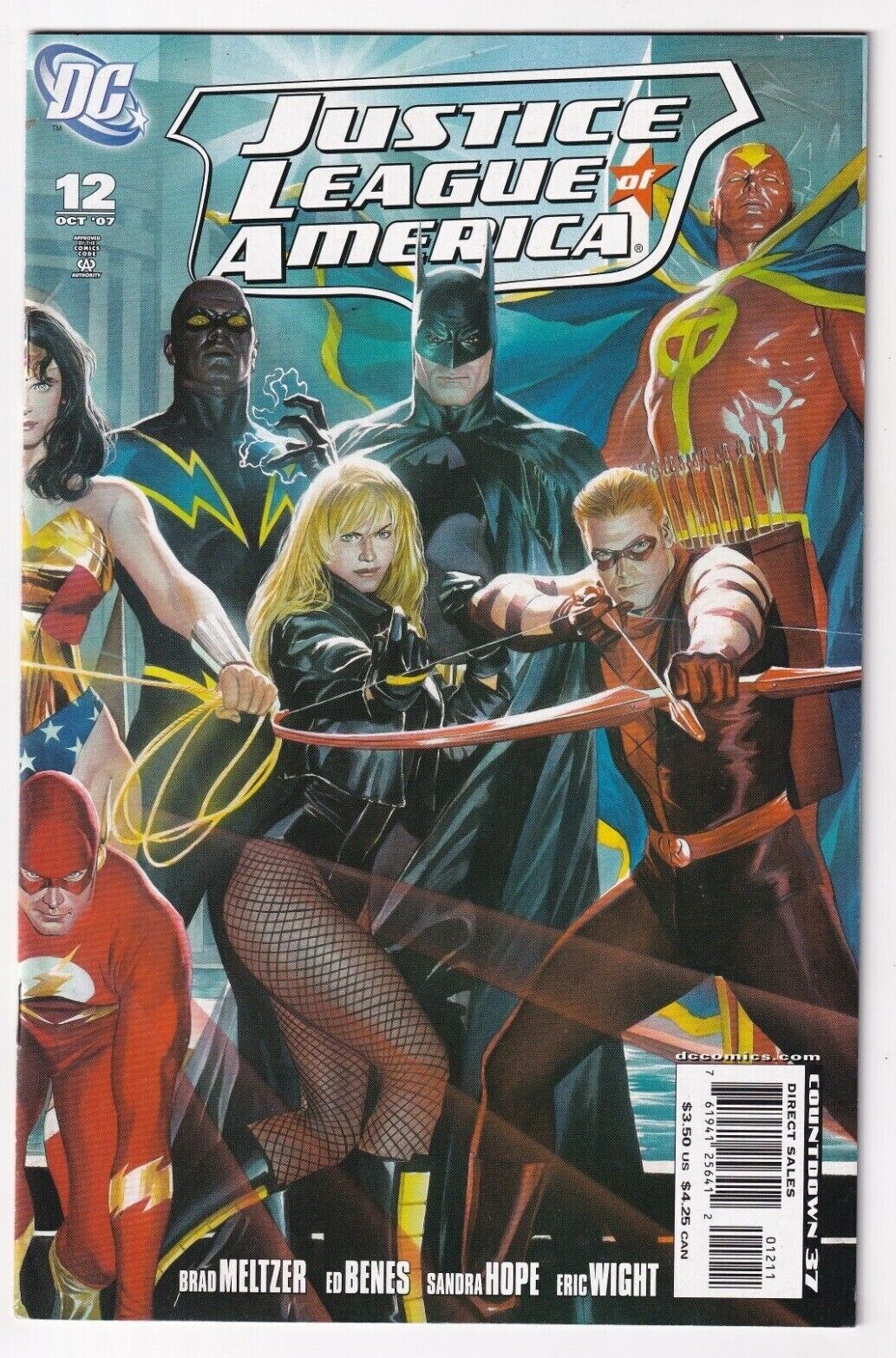 Justice League Of America #12 October 2007 DC Brad Meltzer Benes Hope ...