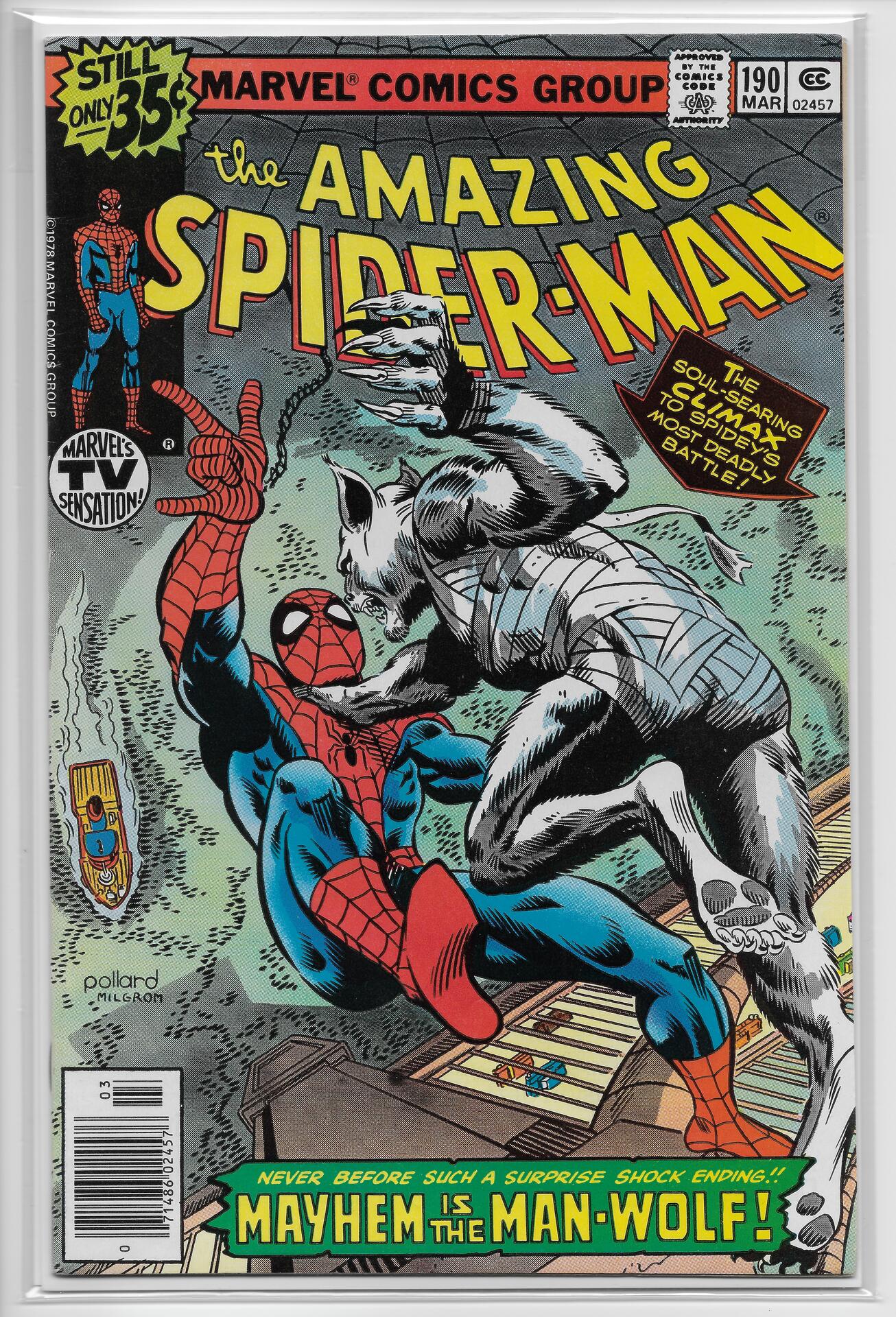 The Amazing Spider-Man #190 (1979) Hi-res Scan, 1st Grizzley | Comic ...