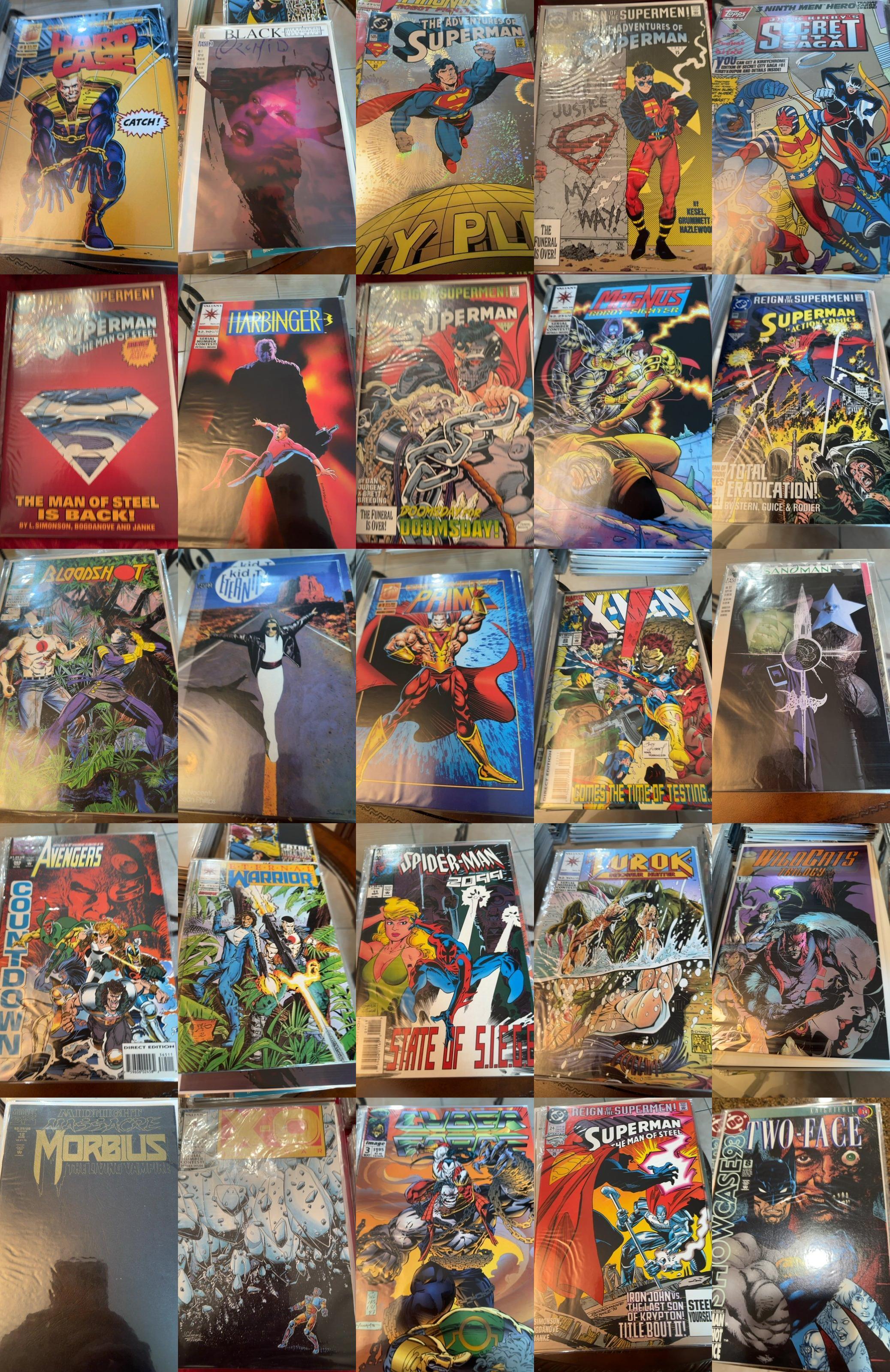 Group Lot of 25 Comics (See Details) Superman, X-Men, Spider-Man ...