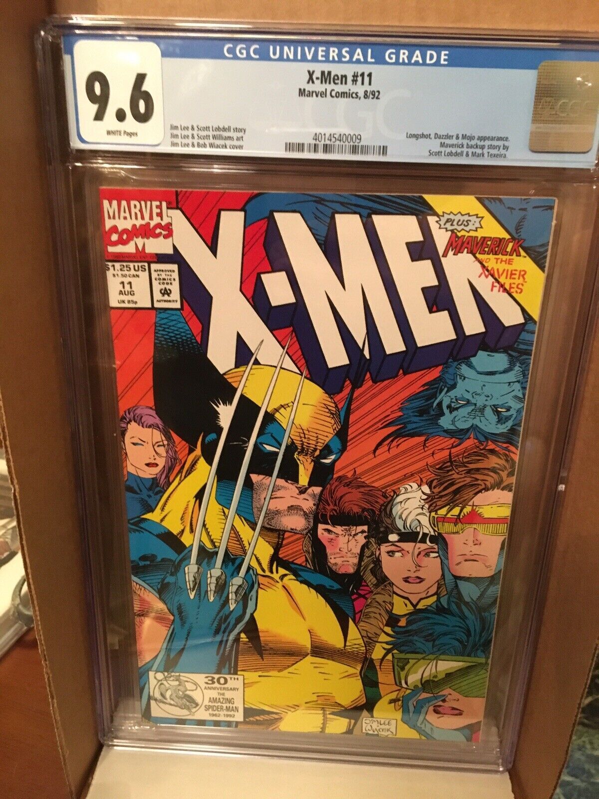X-MEN #11*CGC GRADE 9.6 Near Mint+*Longshot, Dazzler & Mojo*Lee ...