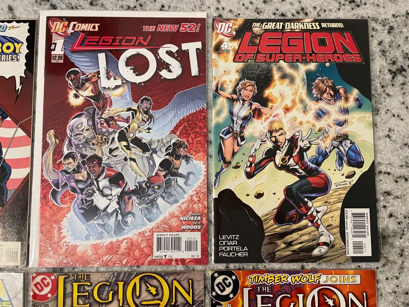 6 DC Comics The Legion 15 16 LOSH Annual 1 Super-Heroes 4 Lost 1 ...
