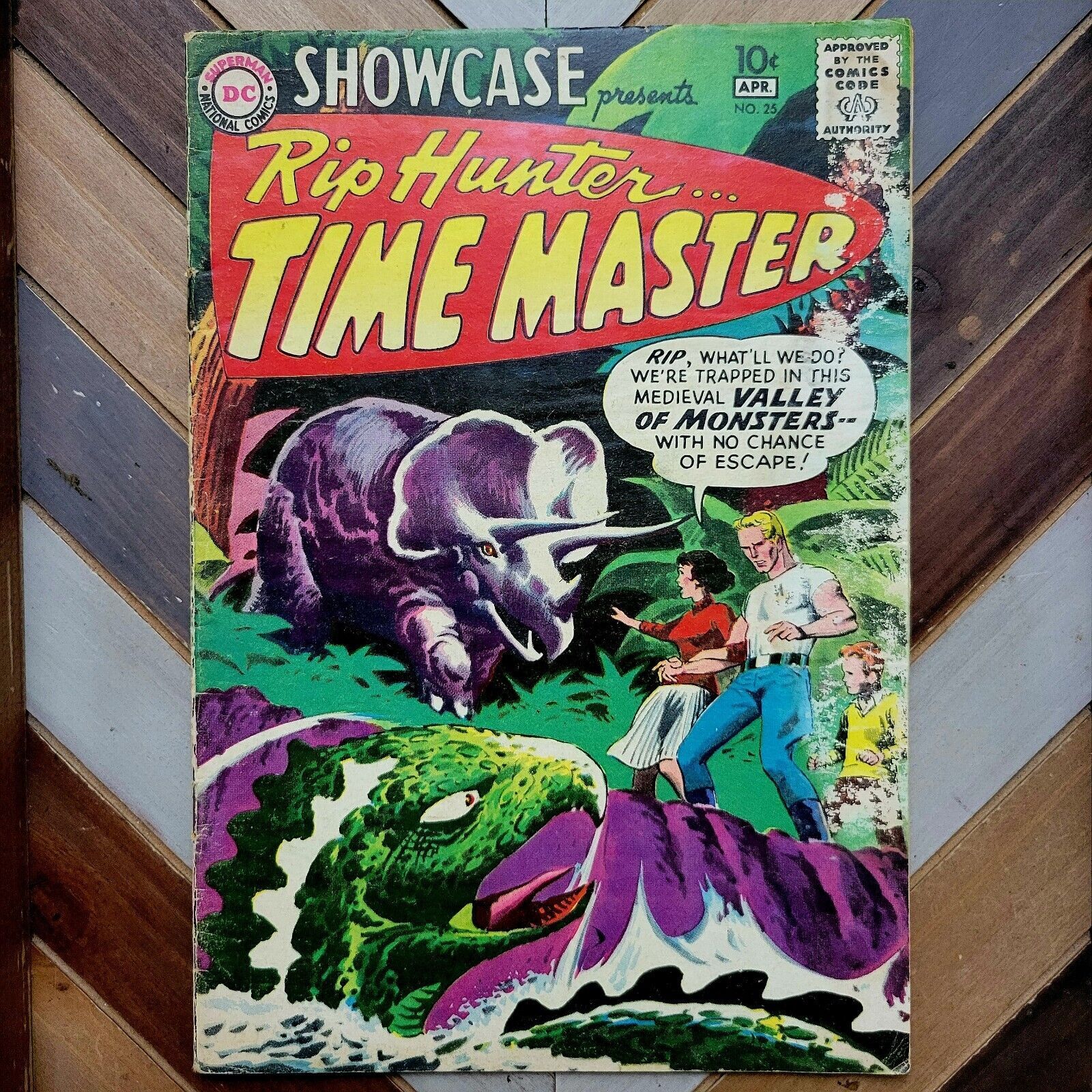 SHOWCASE #25 GD+ (DC 1960) 3rd App RIP HUNTER Time Master JOE KUBERT ...