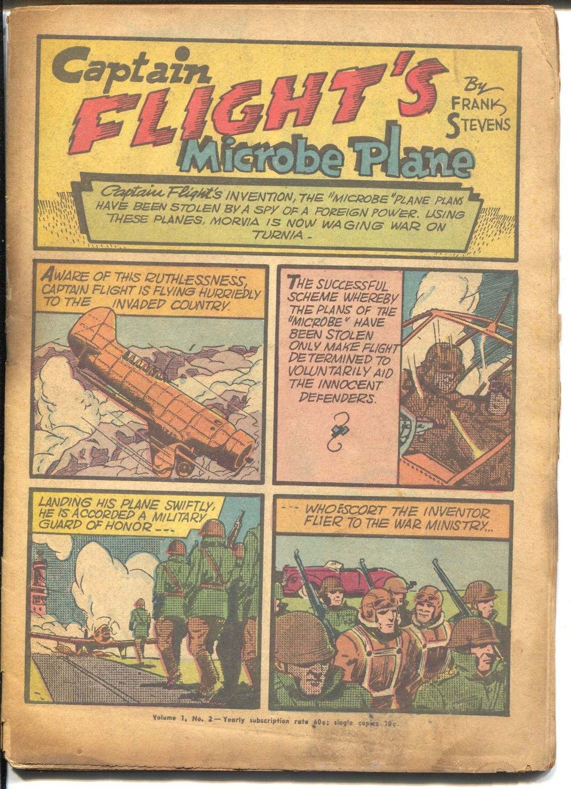 Captain Flight #2 1944-Four Star-Nazis-WWII era-Patriotic-P | Comic ...
