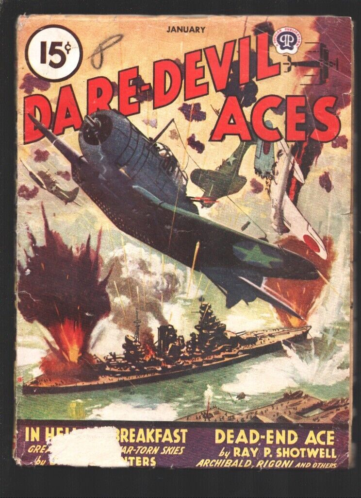 Dare-Devil Aces Vol. 33 #1 5/1946-Classic Frederick Blakeslee air war ...