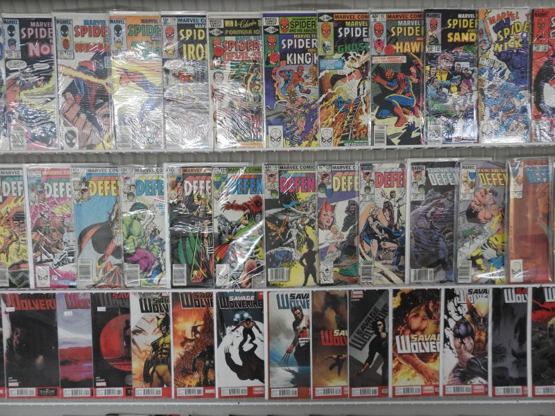 Huge Lot of 160+ Comics W/ Marvel Team-Up, Wolverine, Defenders Avg. FN ...
