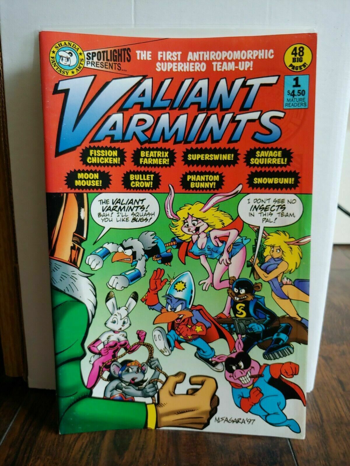 Valiant Varmints #1 1997 ? HTF SHANDA SFA FURRY ANTHROPOMORPHIC Vintage ...