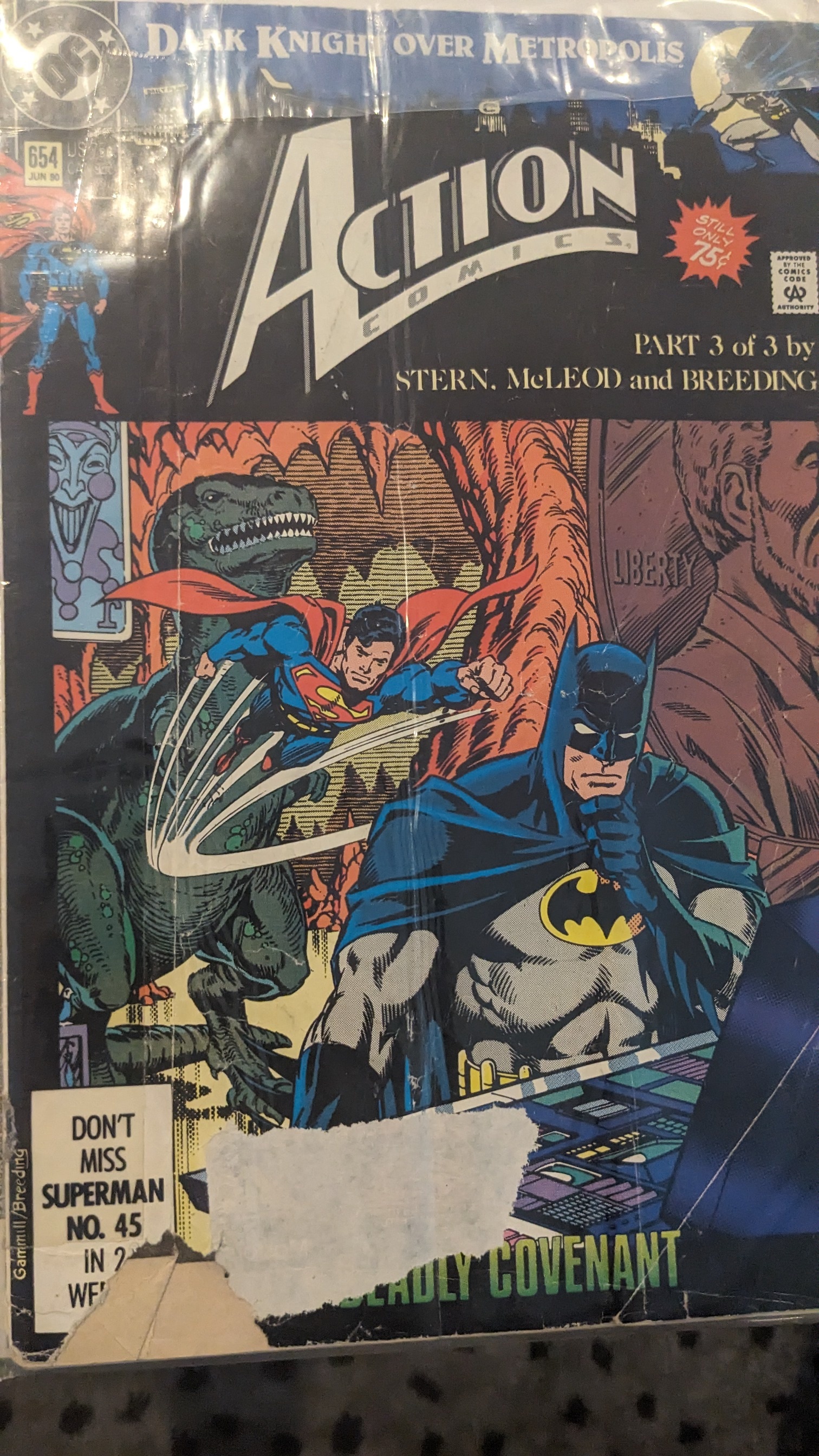 Action Comics #654 Direct Edition (1990) Superman | Comic Books ...