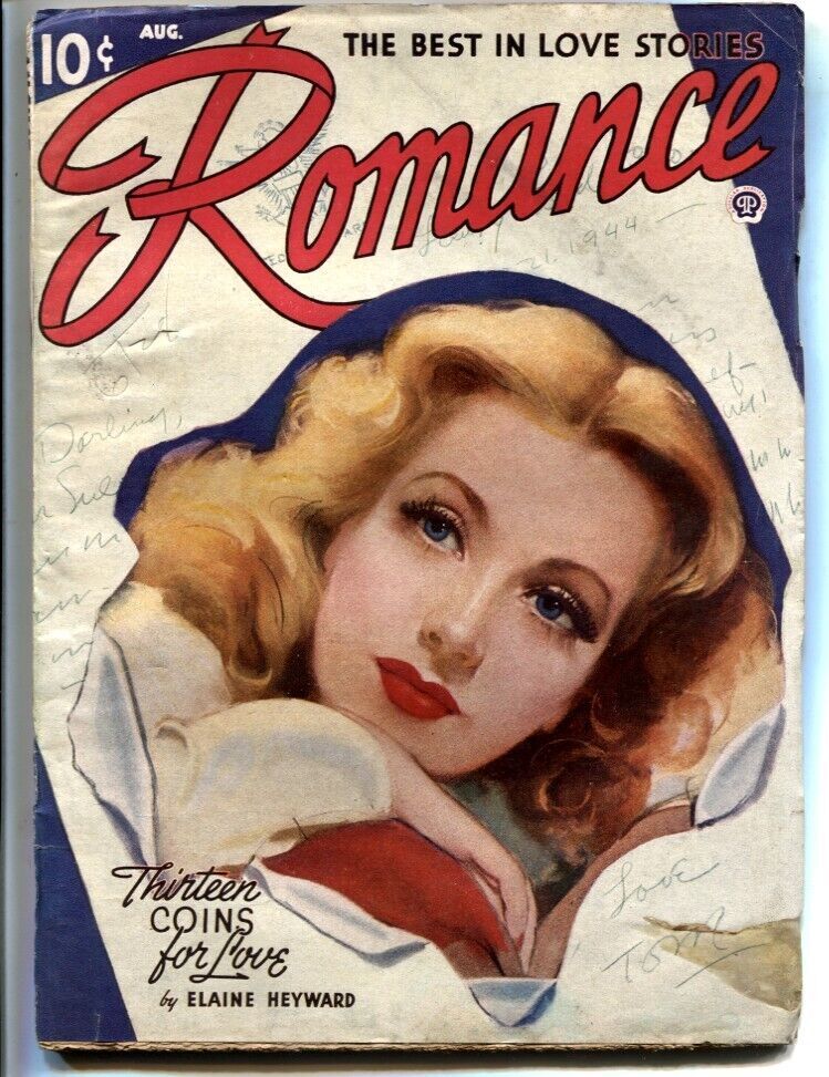 PULP: Romance Pulp August 1944- Thirteen Coins For Love | Comic Books ...