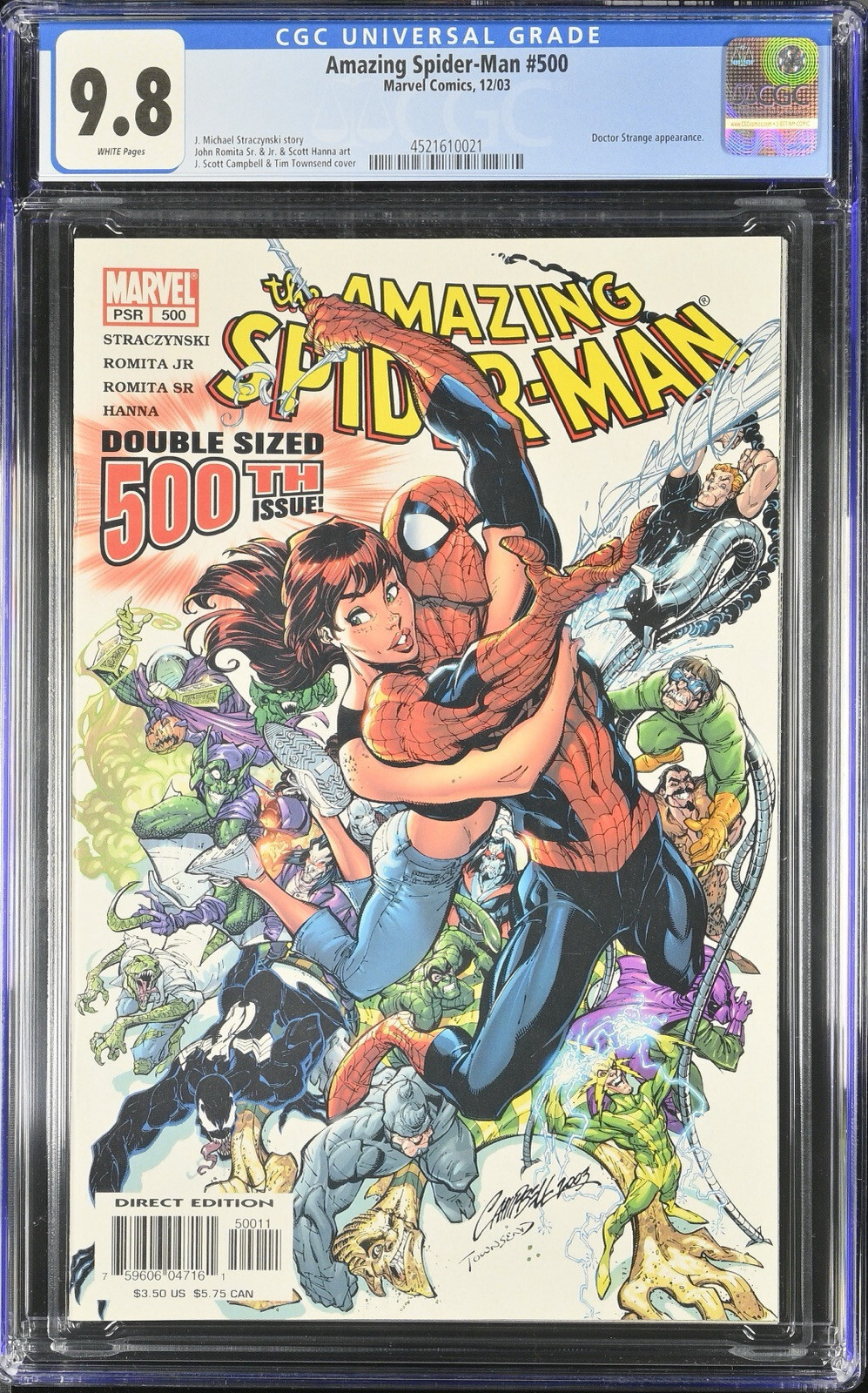 Amazing Spider-Man 500 Cgc 9.8 Marvel 2003 | Comic Books - Modern Age ...