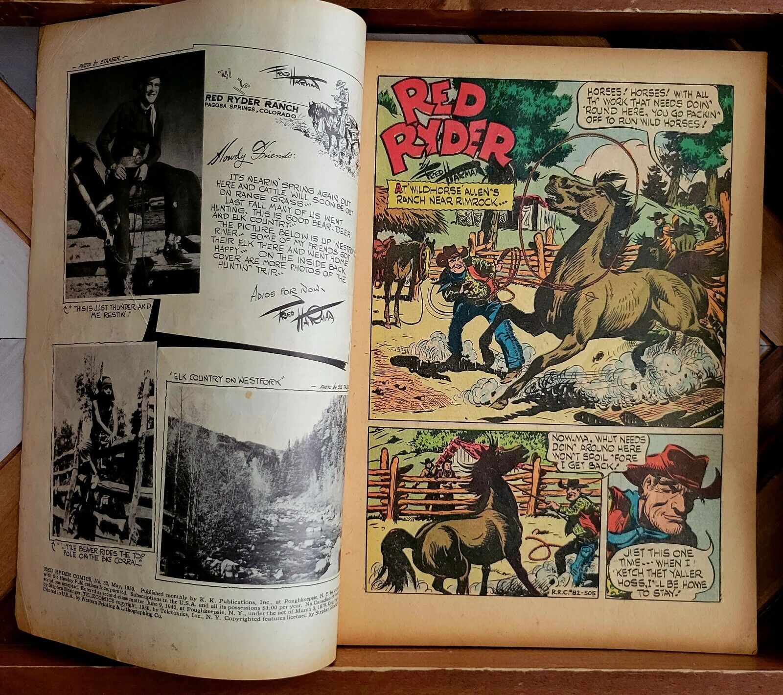 RED RYDER COMICS #82 (Hawley/Dell 1950) VG- Golden Age classic | Comic ...