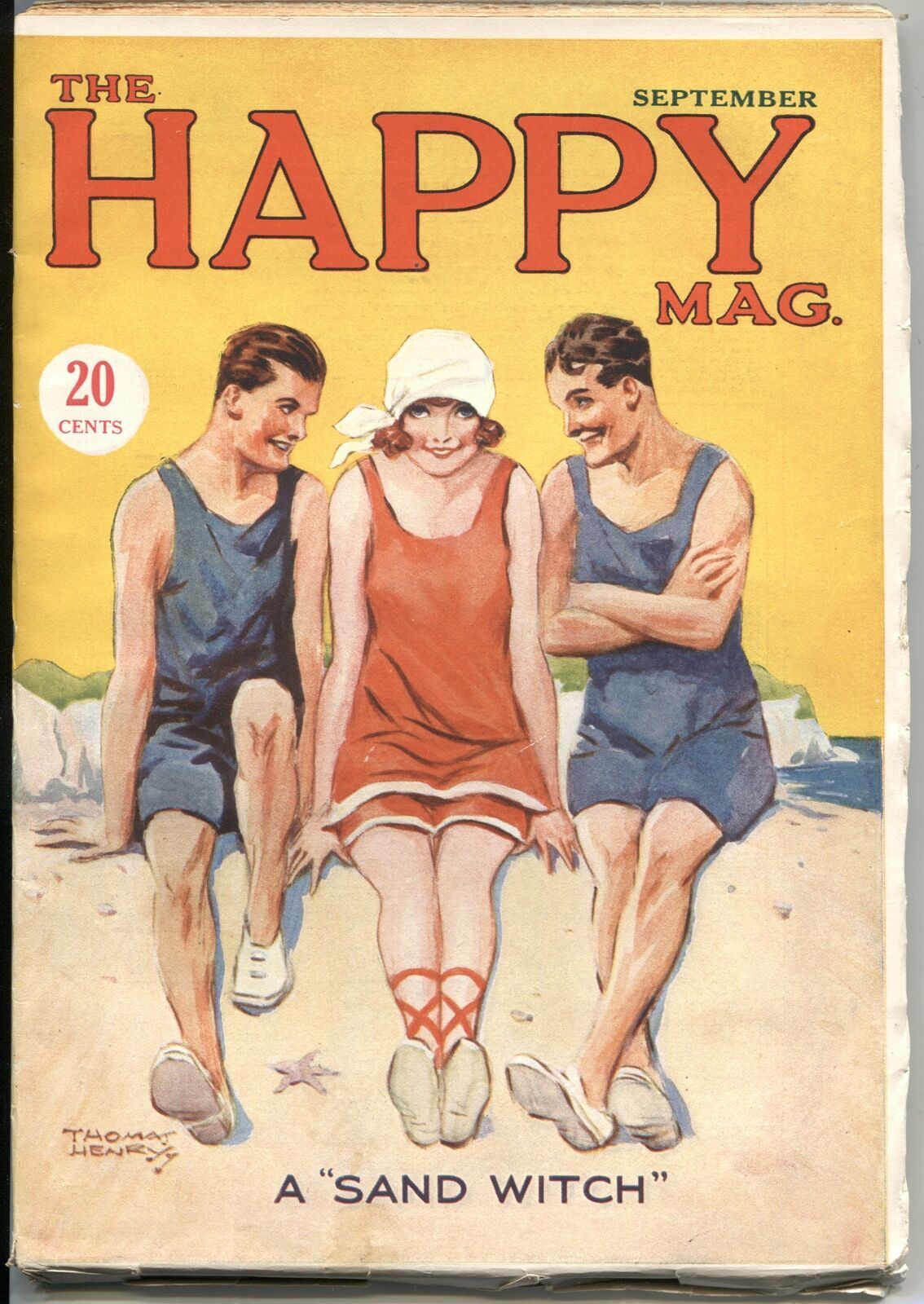 Happy MAG #1--Sept 1927-Spicy “Sand Witch” Cover Art-Very Rare Pulp ...