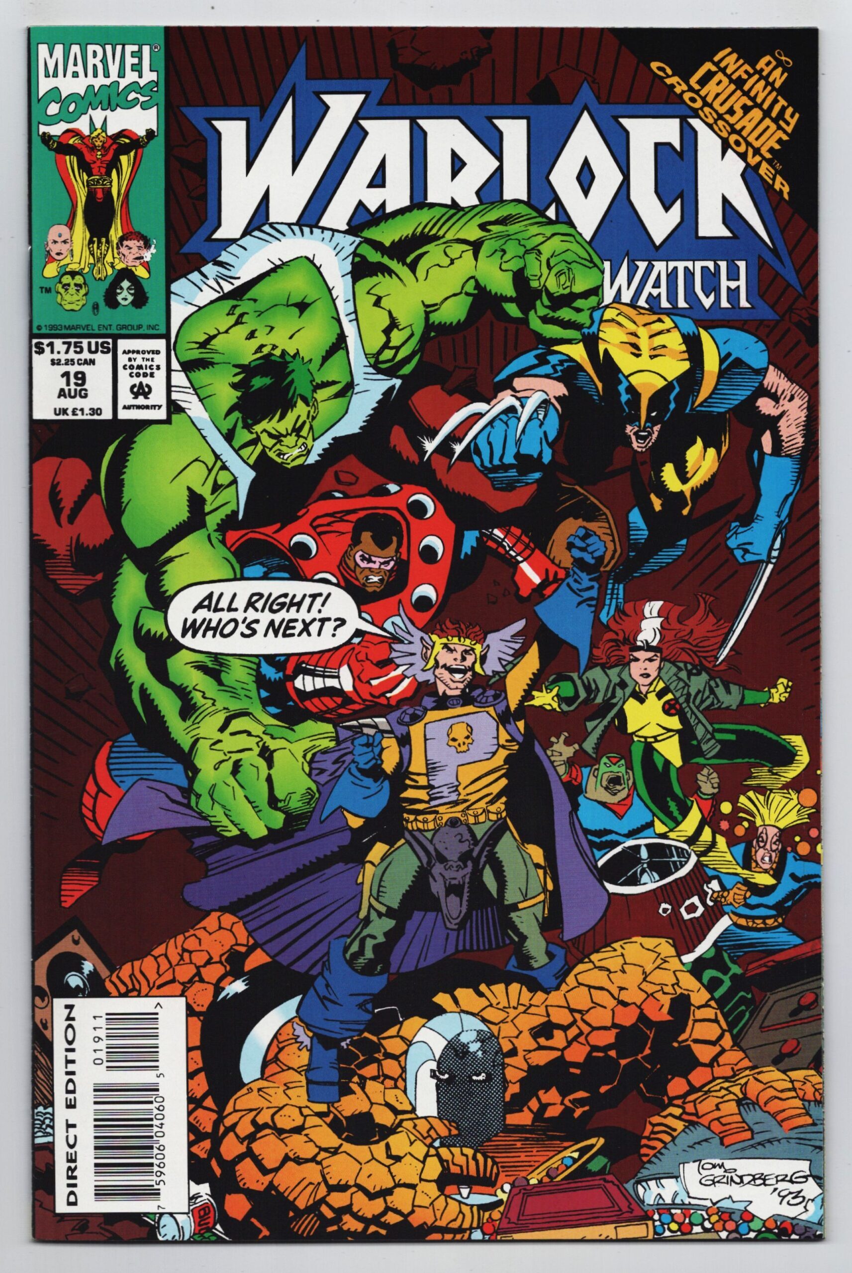 Warlock And The Infinity Watch #19 Infinity Crusade (Marvel, 1993) NM ...