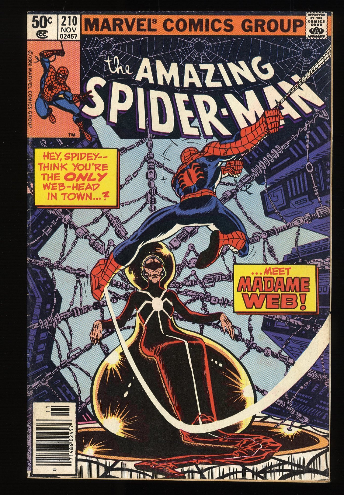 Amazing Spider-Man #210 FN/VF 7.0 Newsstand Variant 1st Appearance ...