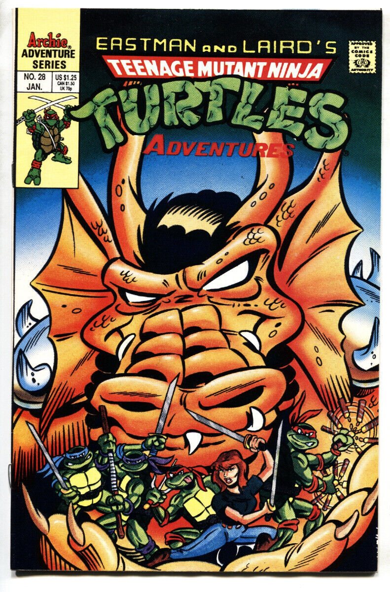 TEENAGE MUTANT NINJA TURTLES ADVENTURES #28 -comic book 1992-Archie ...