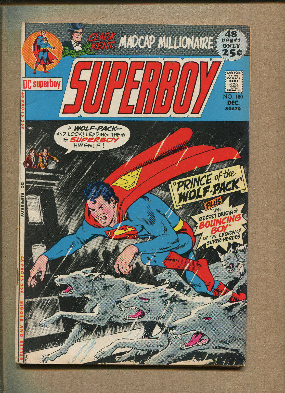Superboy #180 - Prince of the Wolf Pack - 1971 (Grade 6.0) WH | Comic ...