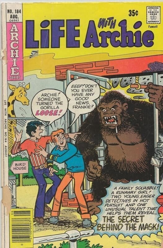 Life With Archie #184 ORIGINAL Vintage 1977 Archie Comics | Comic Books ...