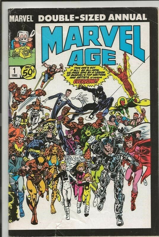 Marvel Edad anual #1 Original Vintage 1985 Marvel Comics 2nd Silver ...