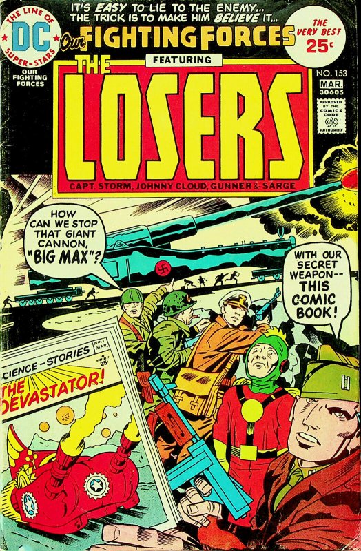 Our Fighting Forces #153 (Feb-Mar 1975, DC) - Good/Very Good | Comic ...
