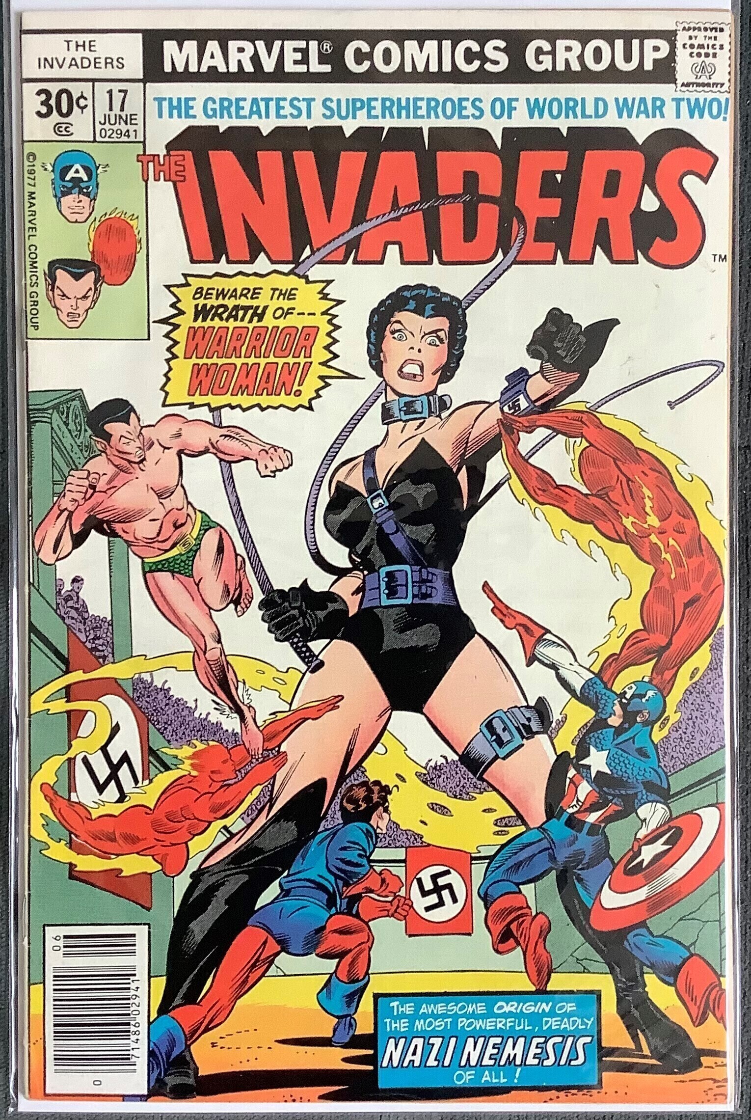The Invaders #17 (1977) 1st app of Warrior Woman & William Joseph White ...