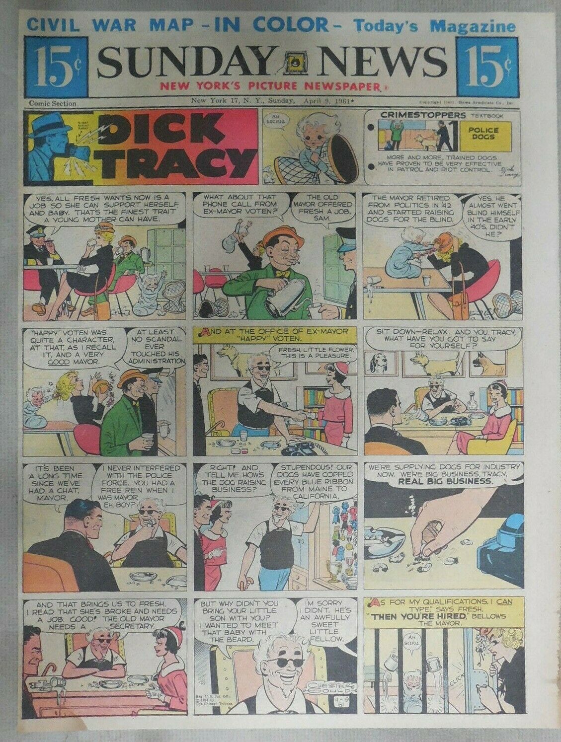 Memorabilia Collectibles Art & Collectibles Dick Tracy Comic Character ...