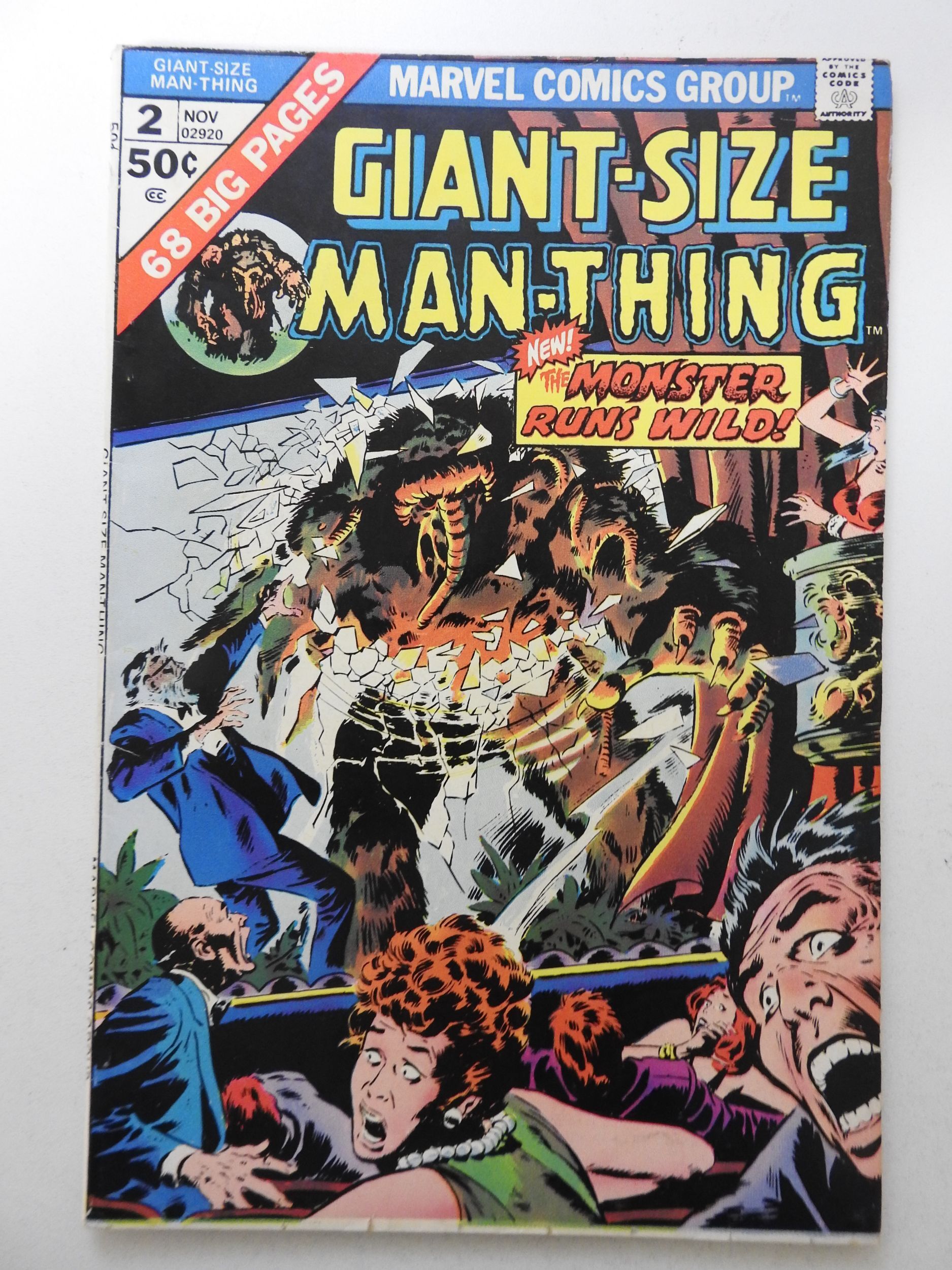 Giant-Size Man-Thing #2 (1974) VF- Condition! | Comic Books - Bronze ...