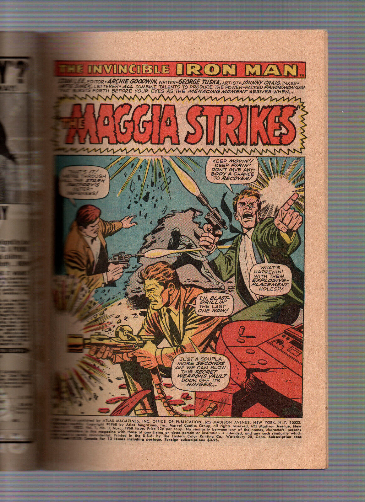 Invincible Iron Man #7 - The Gladiator - 1968 - FN/VF | Comic Books ...