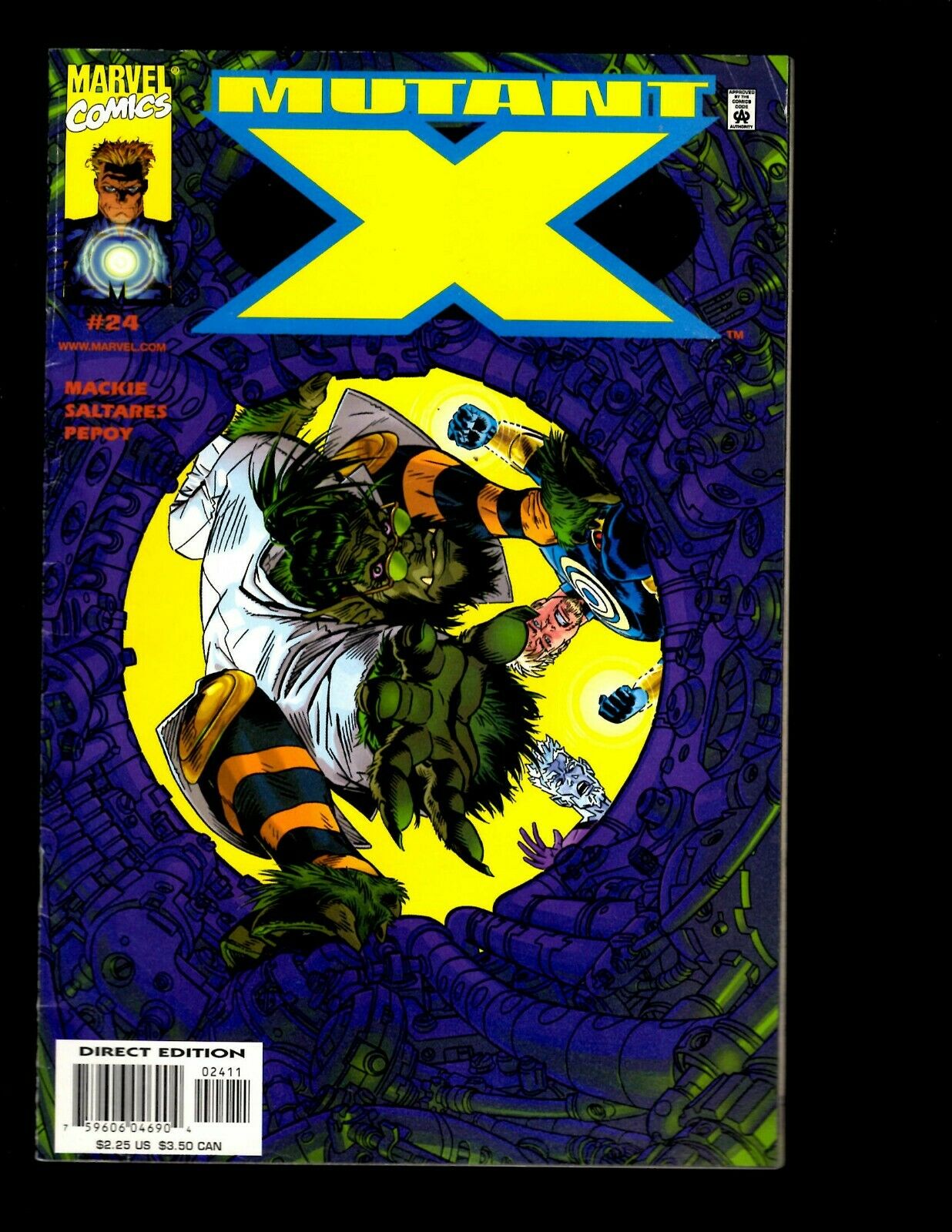 Lot Of 10 Mutant X Marvel Comics # 23 24 26 27 28 29 30 31 Annual '99 ...