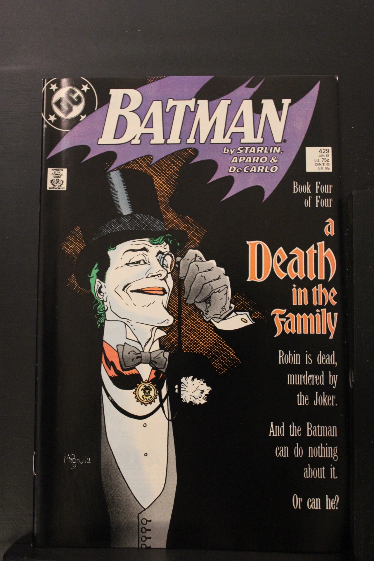 z Batman #429 1989 High-Grade NM- Joker key Death In The Family C'ville ...