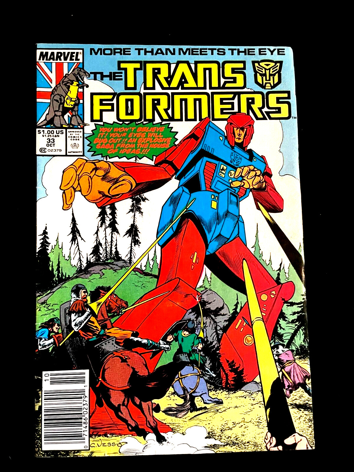 Transformers #33 1987 Newsstand - 1st App of Man of Iron and Navigator ...