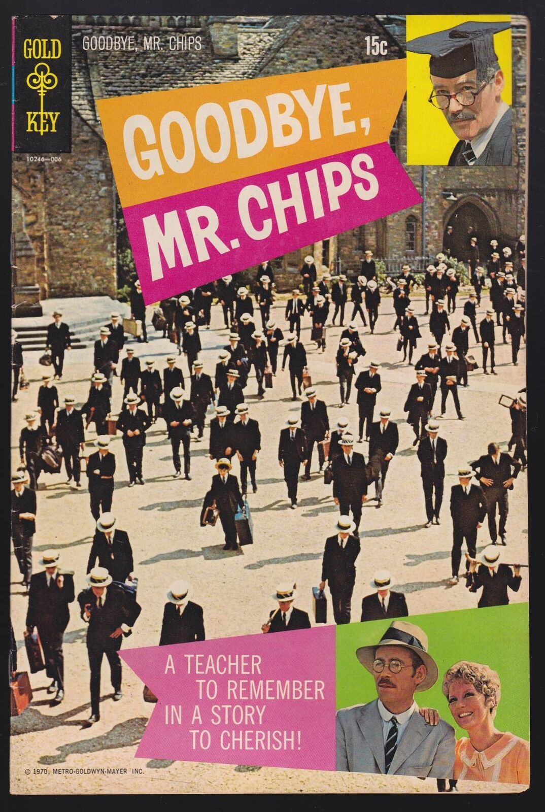 Goodbye Mr. Chips #1 Bronze Age FN- 5.5 Gold Key Comic 1970 Photo ...