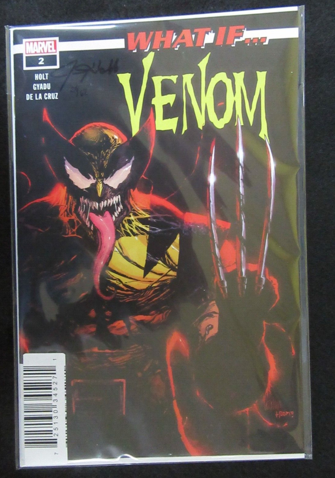 What If Venom #2 Wolverine Cover A Signed Jeremy Holt 24/62 COA Dynamic ...