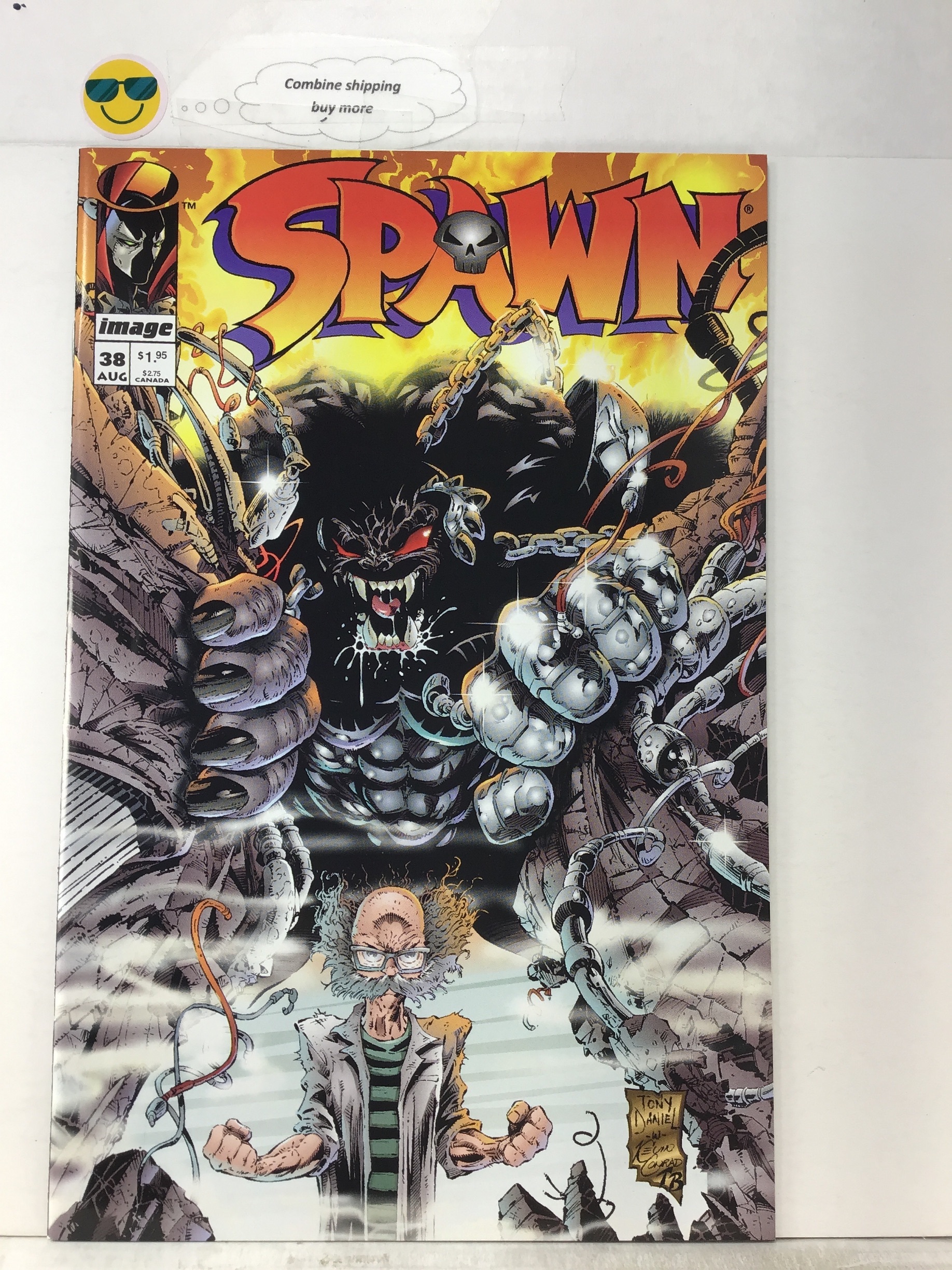 Spawn #38 (1995)nm key 1st app origin Side –Cy-Gor, genlock creator ...