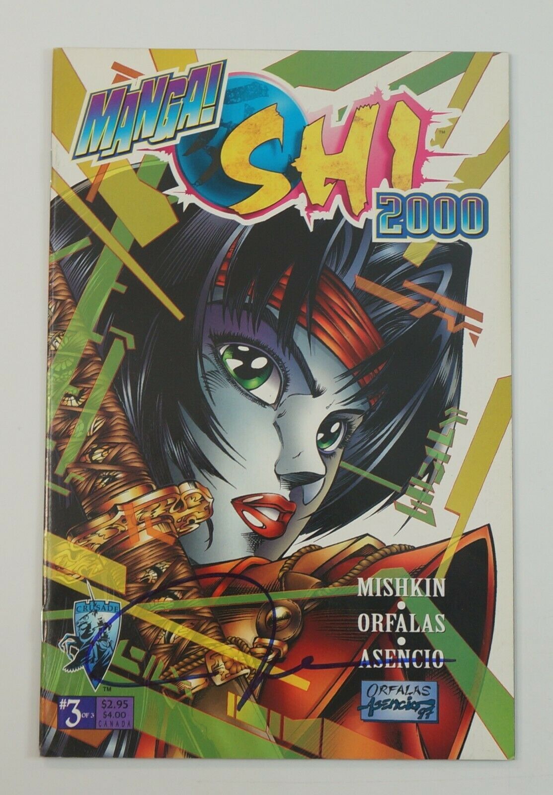 Manga Shi 2000 #3 VF+ signed by William (Bill) Tucci - Crusade Comics ...