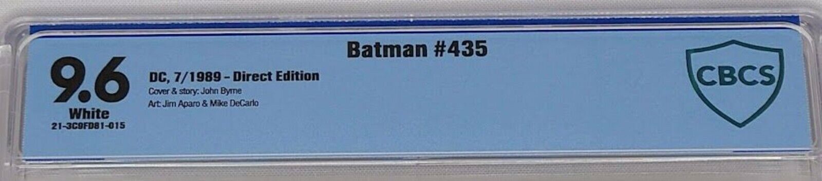 Batman #435 DC 1989 CBCS 9.6 John Byrne Many Deaths of Batman | Comic ...