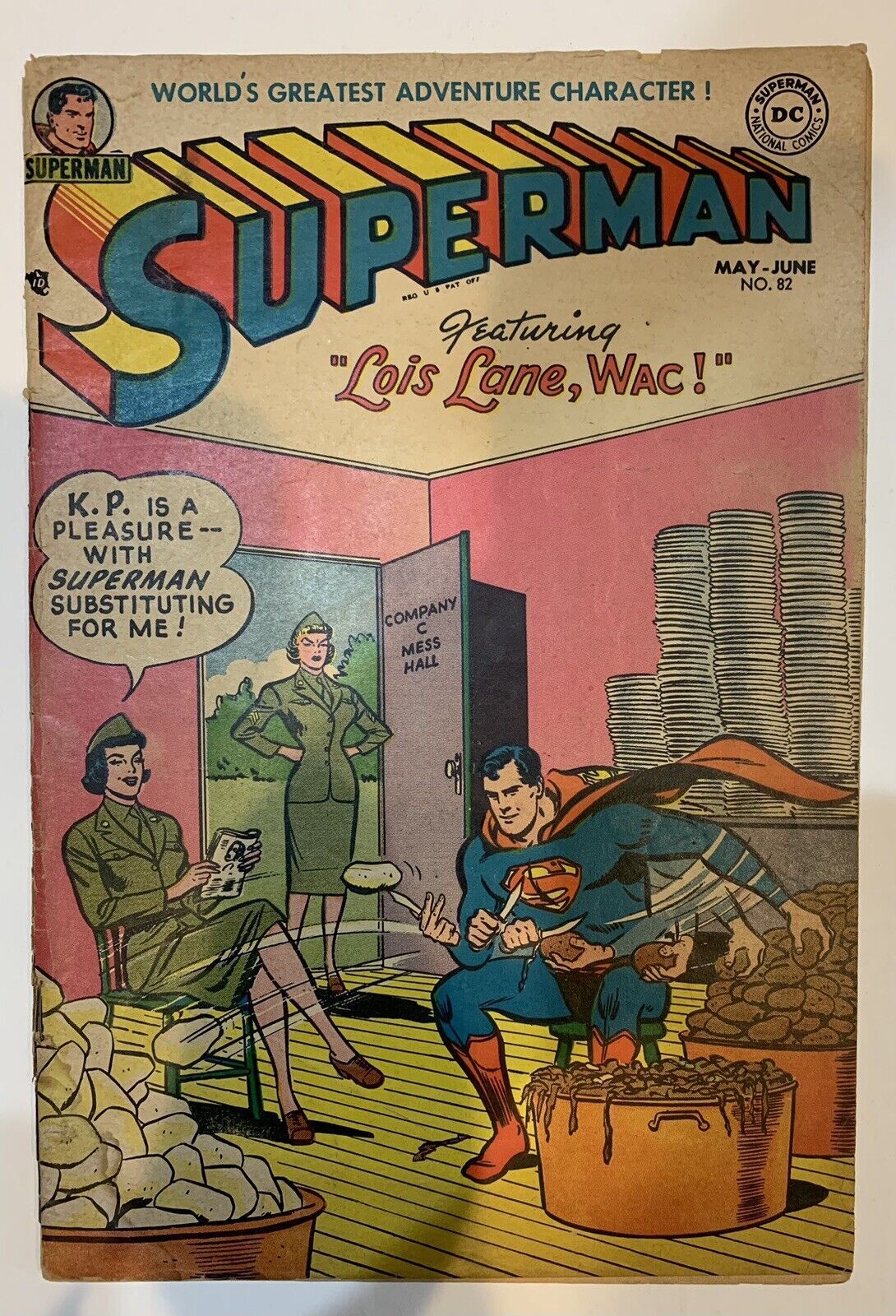 (1953) SUPERMAN #77 "Lois Lane, Wac!" | Comic Books - Golden Age, DC Comics, Superman, Superhero ...