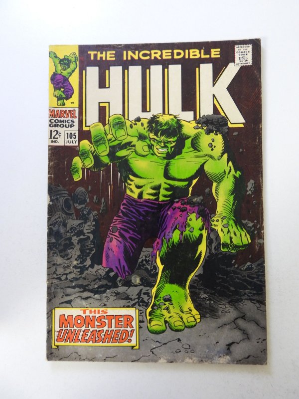 The incredible Hulk #105 (1968) VG+ condition | Comic Books - Silver ...